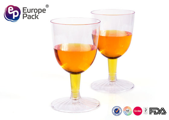 5Oz Biodegradable Clear Plastic Champagne Glasses Disposable Unbreakable