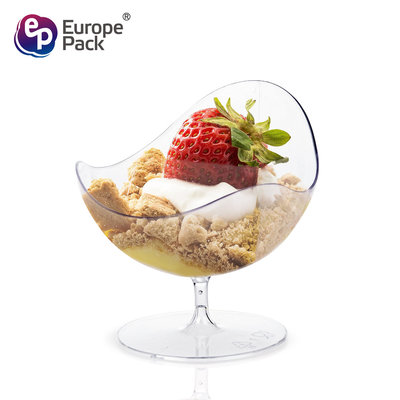 Modern design goblet shape plastic champagne glasses with cheap price