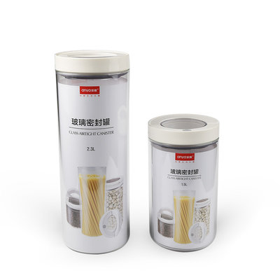 High borosilicate glass sealing tank with adjustable date